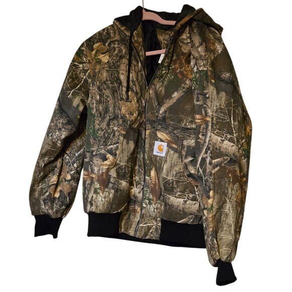 Carhartt | Jackets & Coats | Carhartt Mens Reworked Camo Hooded Jacket ...
